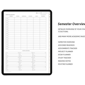 Digital Student Planner 2024-2025 With Links to Set Notifications ...