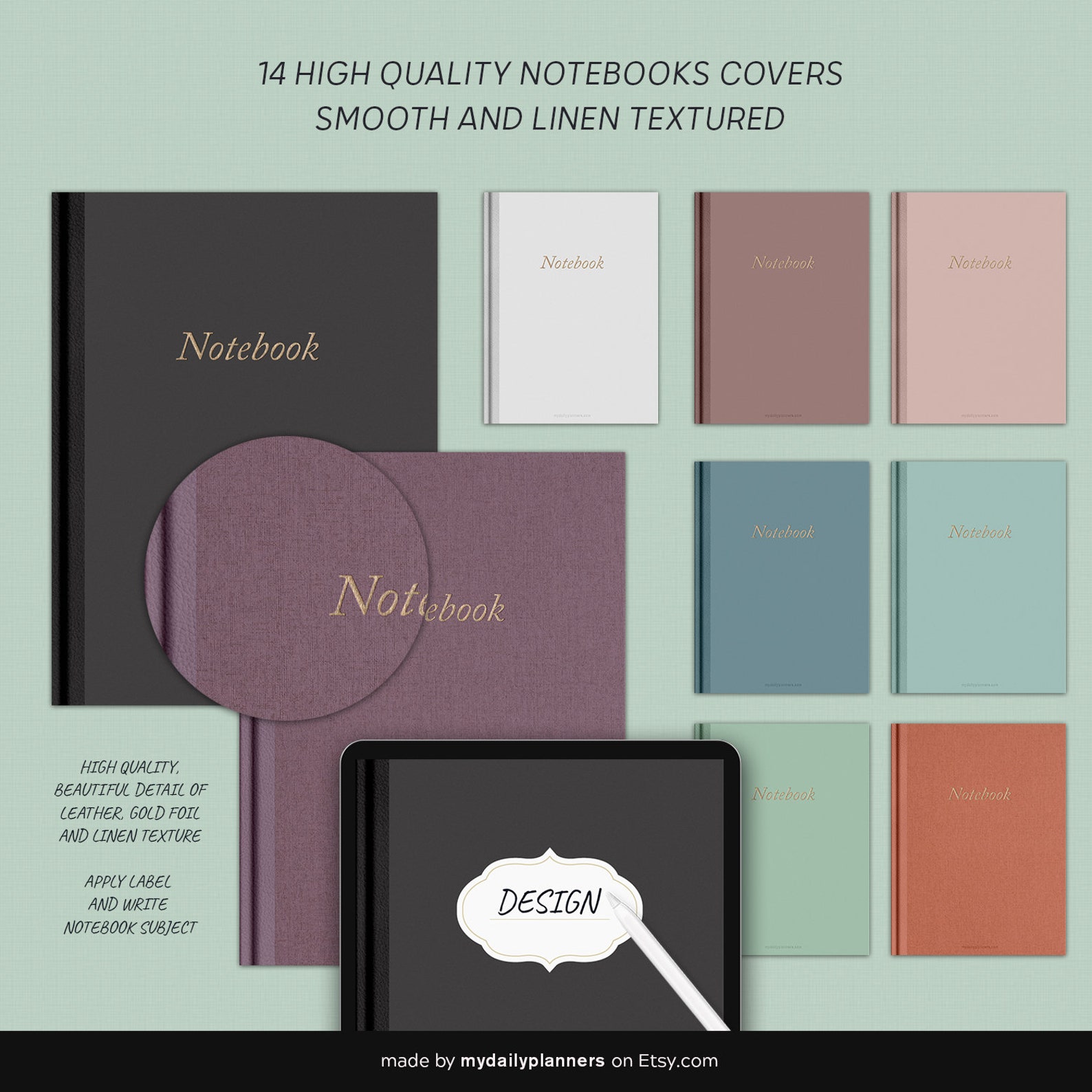 Digital Notebook Set Student Goodnotes Notability Study - Etsy