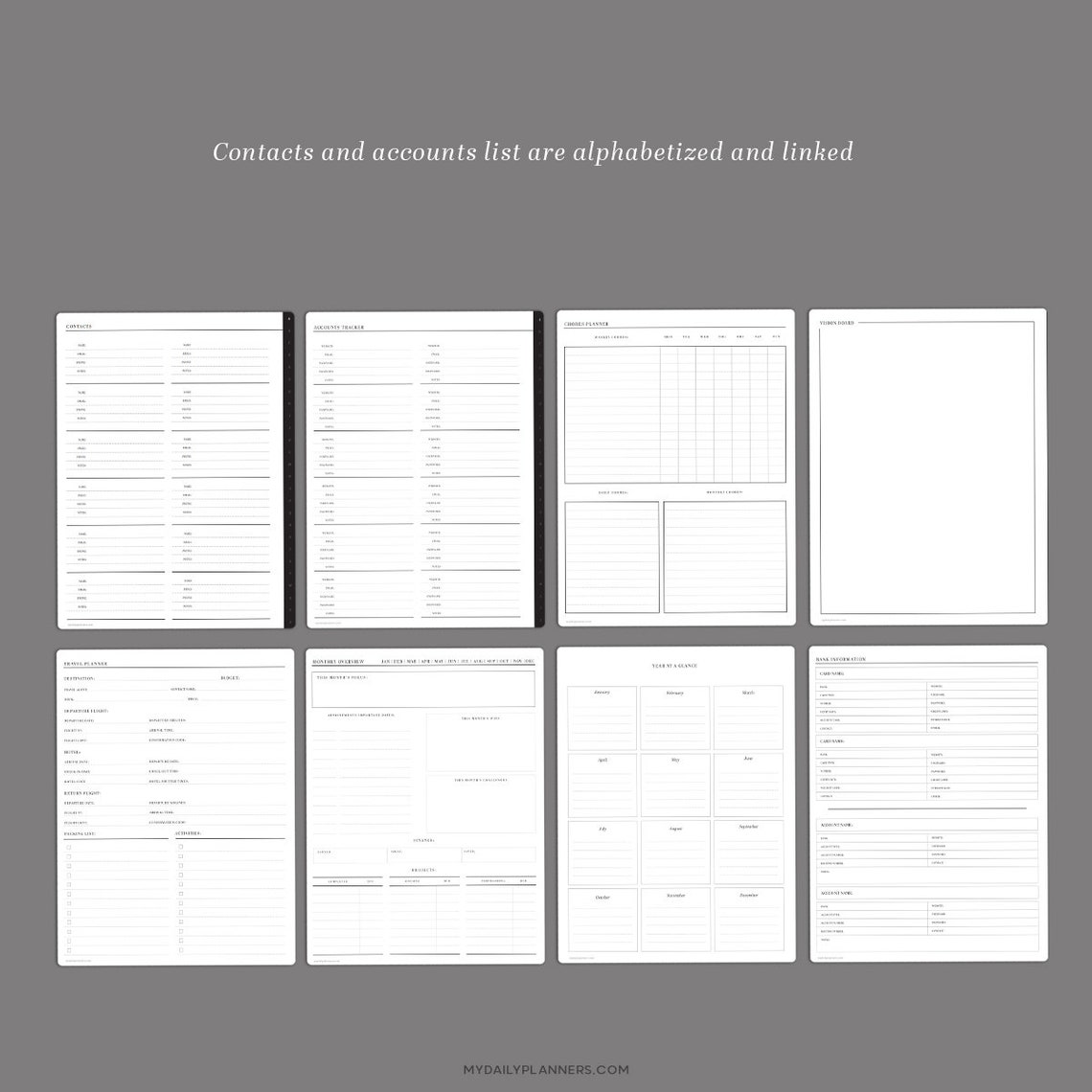 Inserts for Digital Planner Goodnotes Noteshelf Notability - Etsy