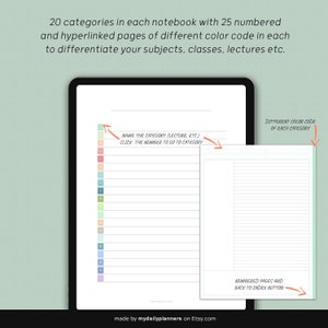 Digital Notebook, Set, Student | Goodnotes, Notability, Study Notes ...