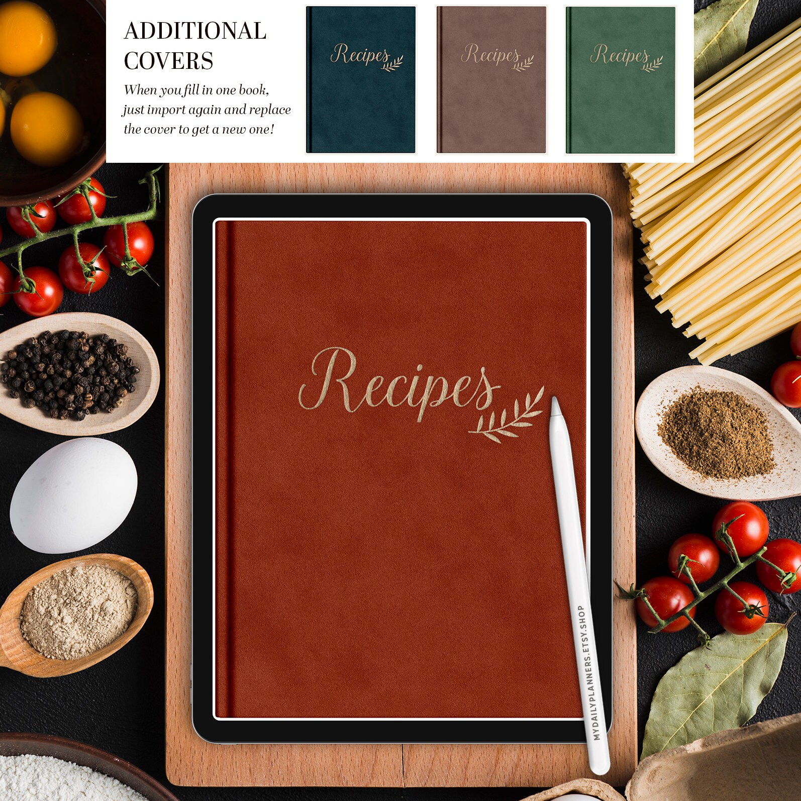Digital Recipe Book for Ipad Goodnotes Recipes Ipad Digital - Etsy ...