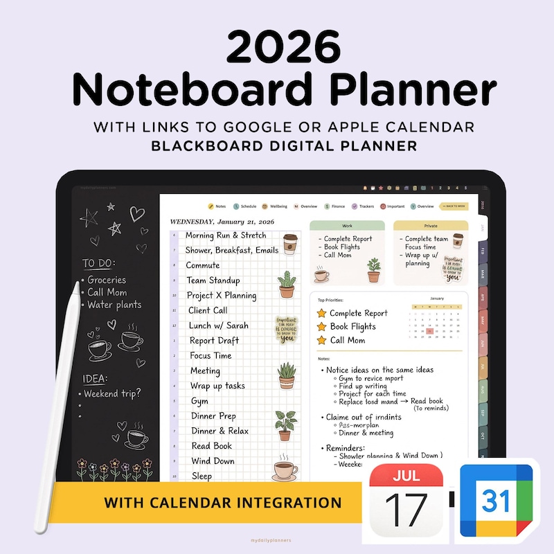 2026 Calendar Onenote Template - Etsy