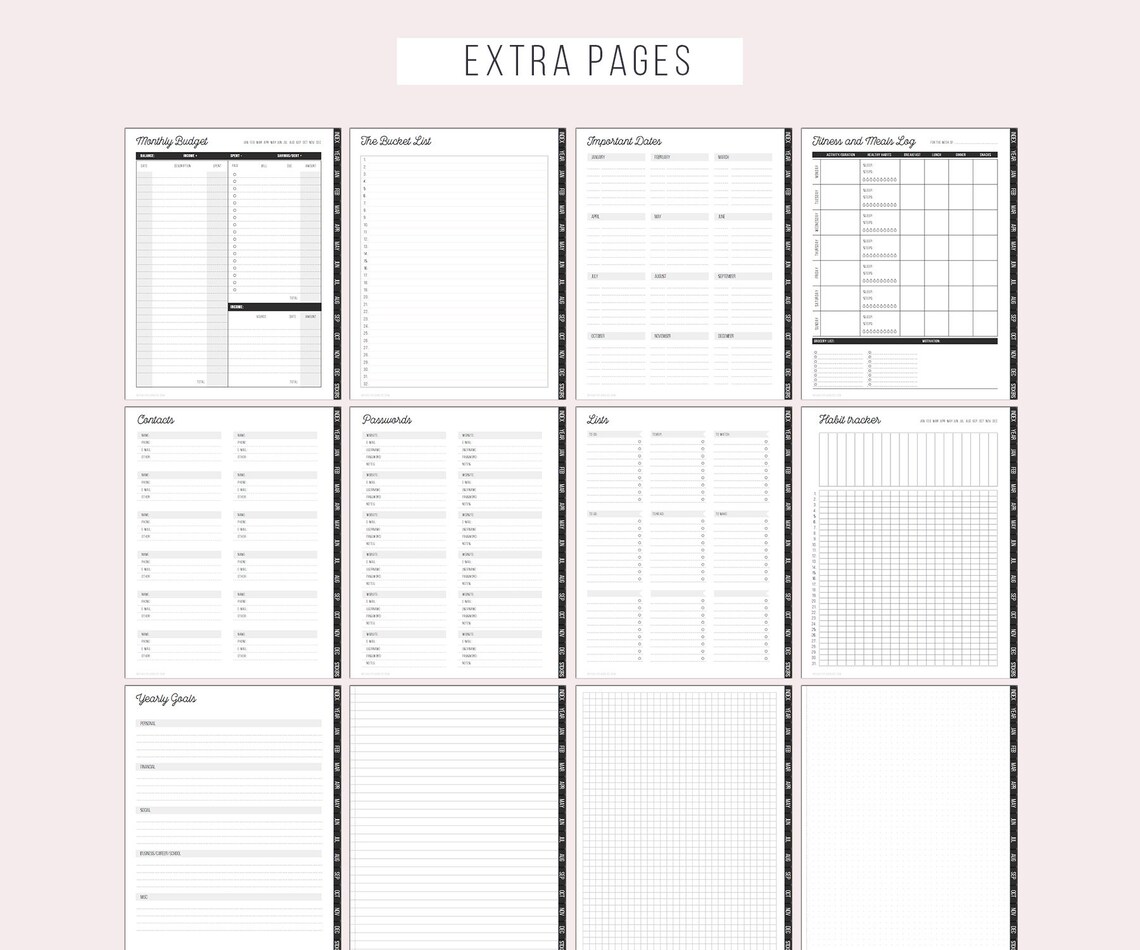 2022 2023 Digital Planner Goodnotes Template Ipad Planner Etsy Singapore