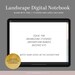 Digital Notebook Landscape Blank Sticker Book Goodnotes - Etsy