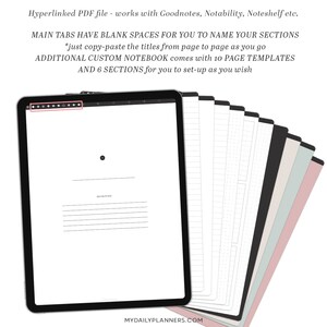 Digital Notebooks Mix | Goodnotes, Notability, Study Notes - Etsy