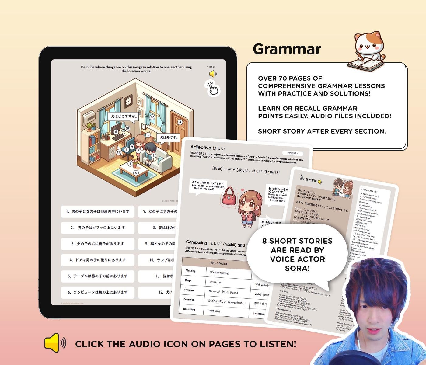 Beginner Japanese Digital Textbook - Learn JLPT N5 Kanji, Hiragana ...