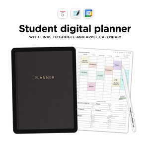 Digital Student Planner 2024-2025 With Links to Set Notifications ...
