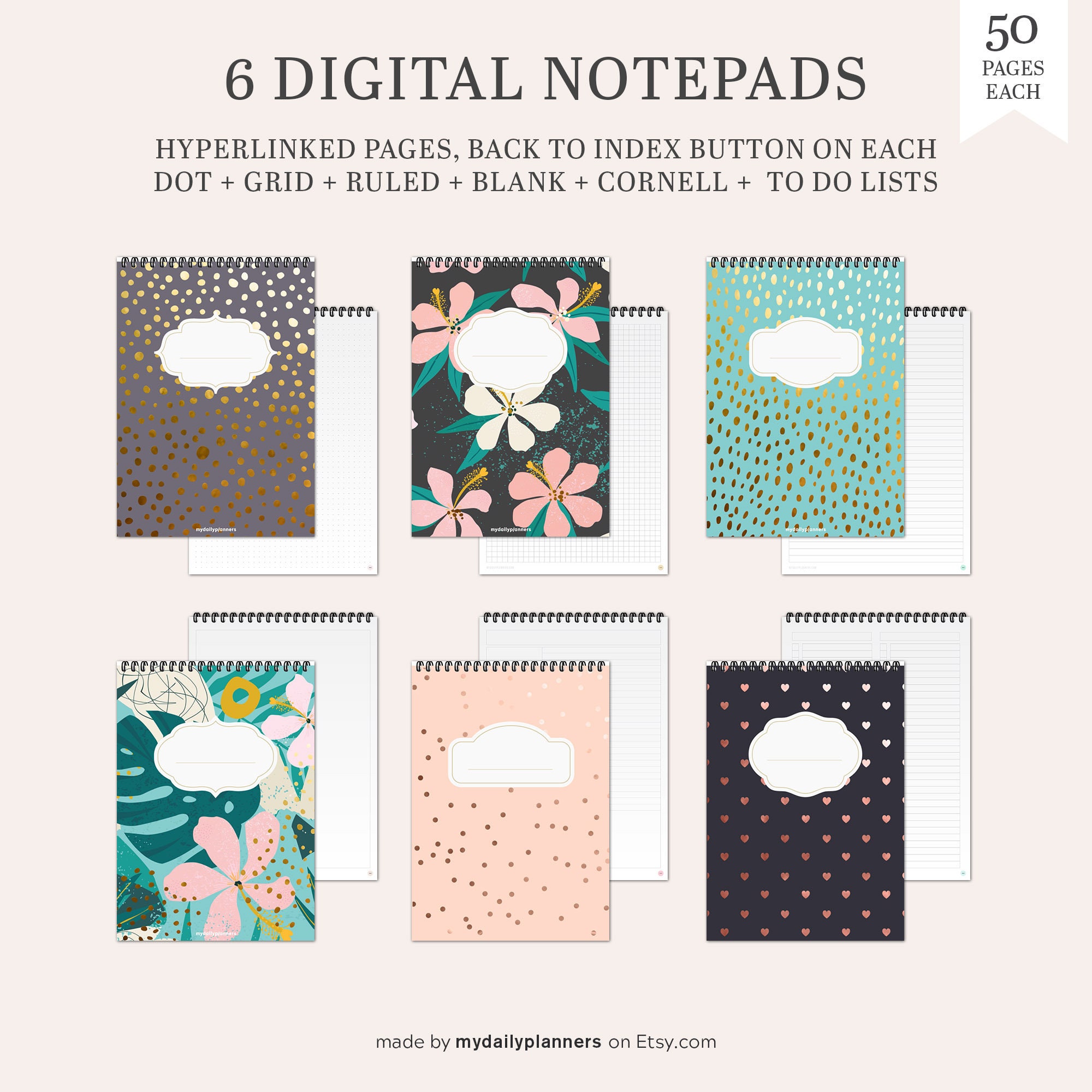 Digital Planner Forever Bundle Digital Bujo Undated - Etsy