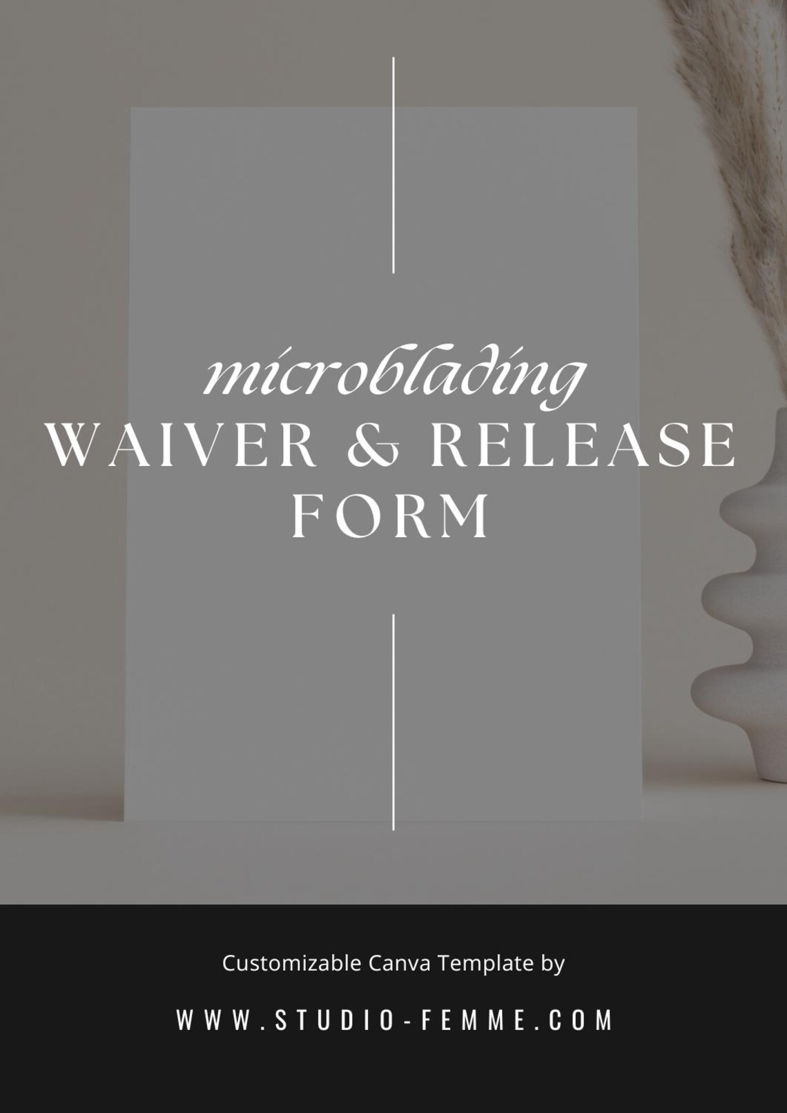 Editable Microblading Waiver & Release Form Template - Etsy