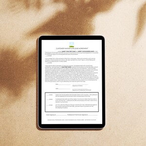 Editable Microblading Waiver & Release Form Template - Etsy