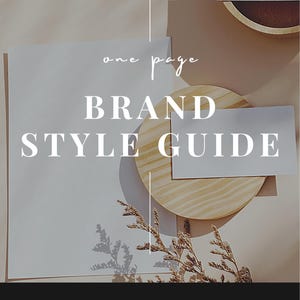 Editable Brand Style Guide Template - Etsy