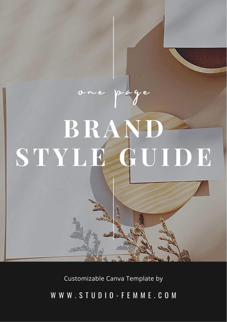 Editable Brand Style Guide Template - Etsy