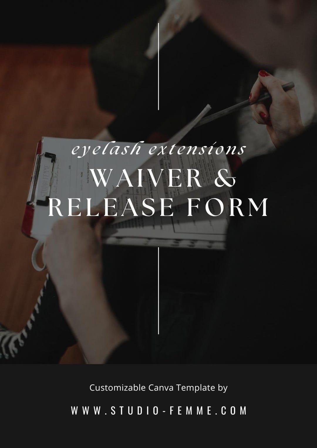 Editable Eyelash Extensions Waiver & Release Form Template - Etsy