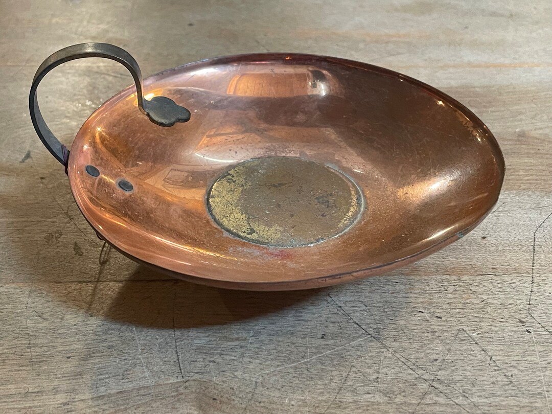 Authentic Vintage 1950's Copper & Brass Candle Stick Holder With Loop ...