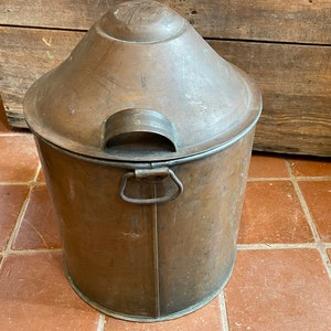 Vintage Late 1800's Early 1900's Solid Copper Tin Lined Still/distiller ...