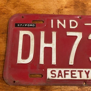 Choice of Vintage 1960's State of Indiana Automobile Car License Plates ...