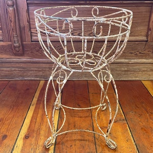 Handmade Shaped, Scrolled & Welded Metal Plant Flower Stands Available ...