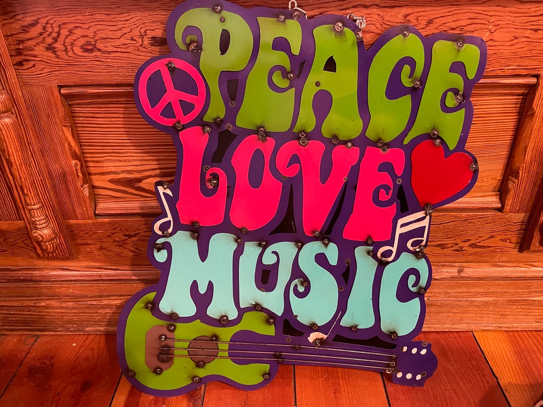 Authentic Handmade Rustic Cutout, Shaped & Welded Colorful Retro 1960's ...