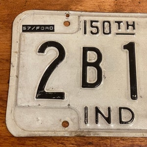 Choice of Vintage 1960's State of Indiana Automobile Car License Plates ...