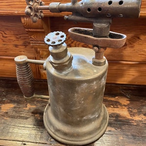 Authentic Vintage 1930's - 1940's Assortment of 3 Brass Blow Torches ...