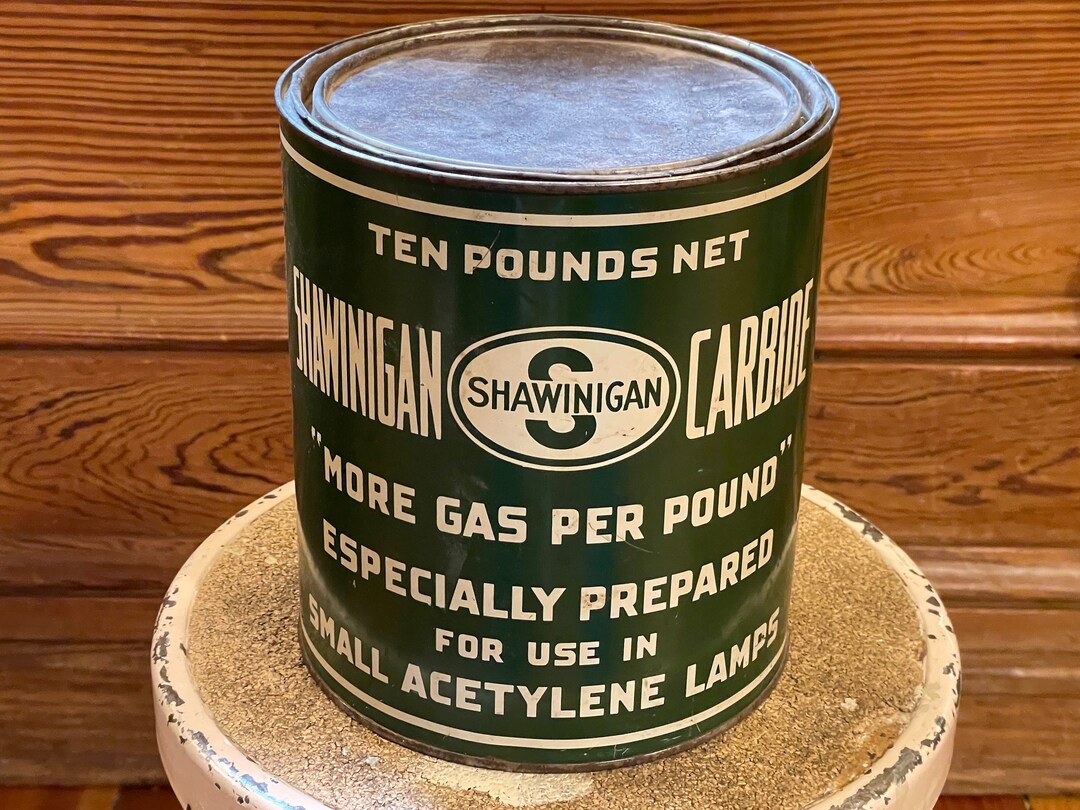 Authentic Vintage 1920's - 1930's Shawinigan Cardide Ten Pounds Empty ...