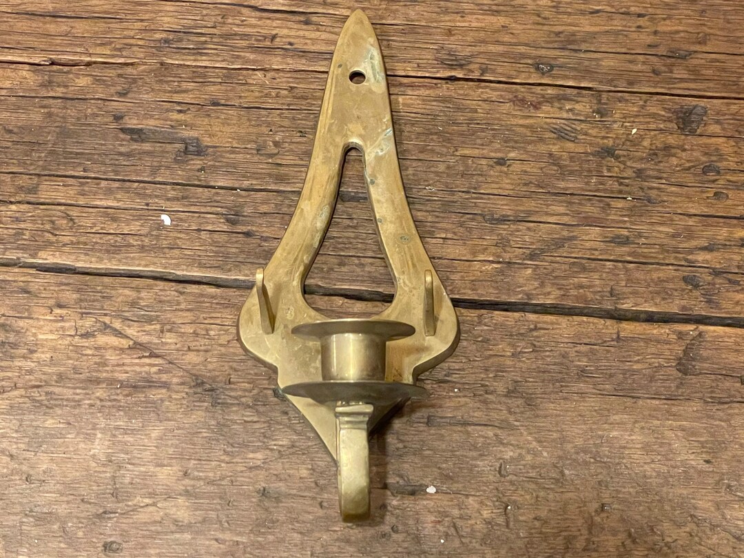 Authentic Vintage 1950’s-1960’s Solid Forged Brass Ornate Wall - Sconce ...