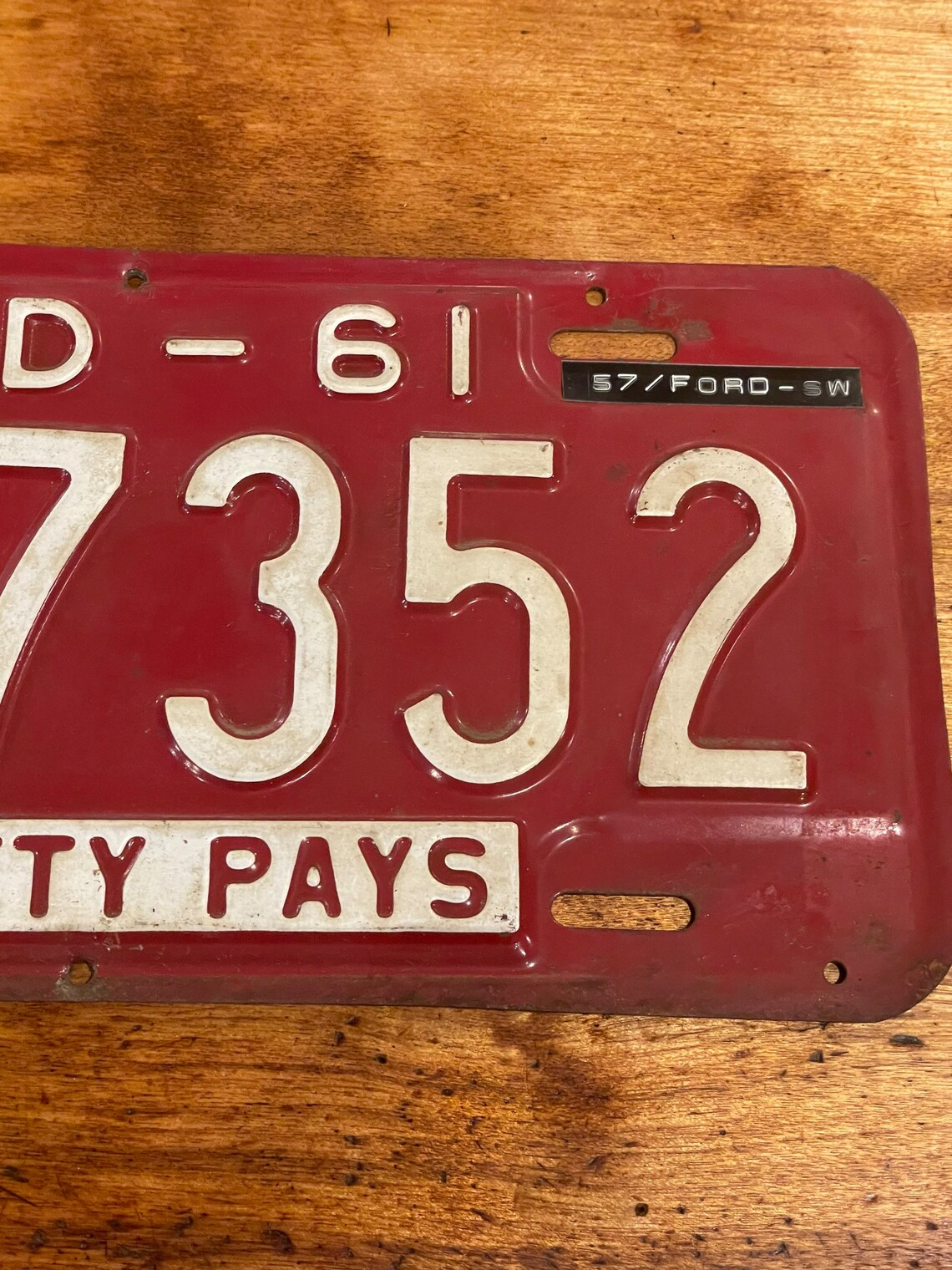 Choice of Vintage 1960's State of Indiana Automobile Car License Plates ...