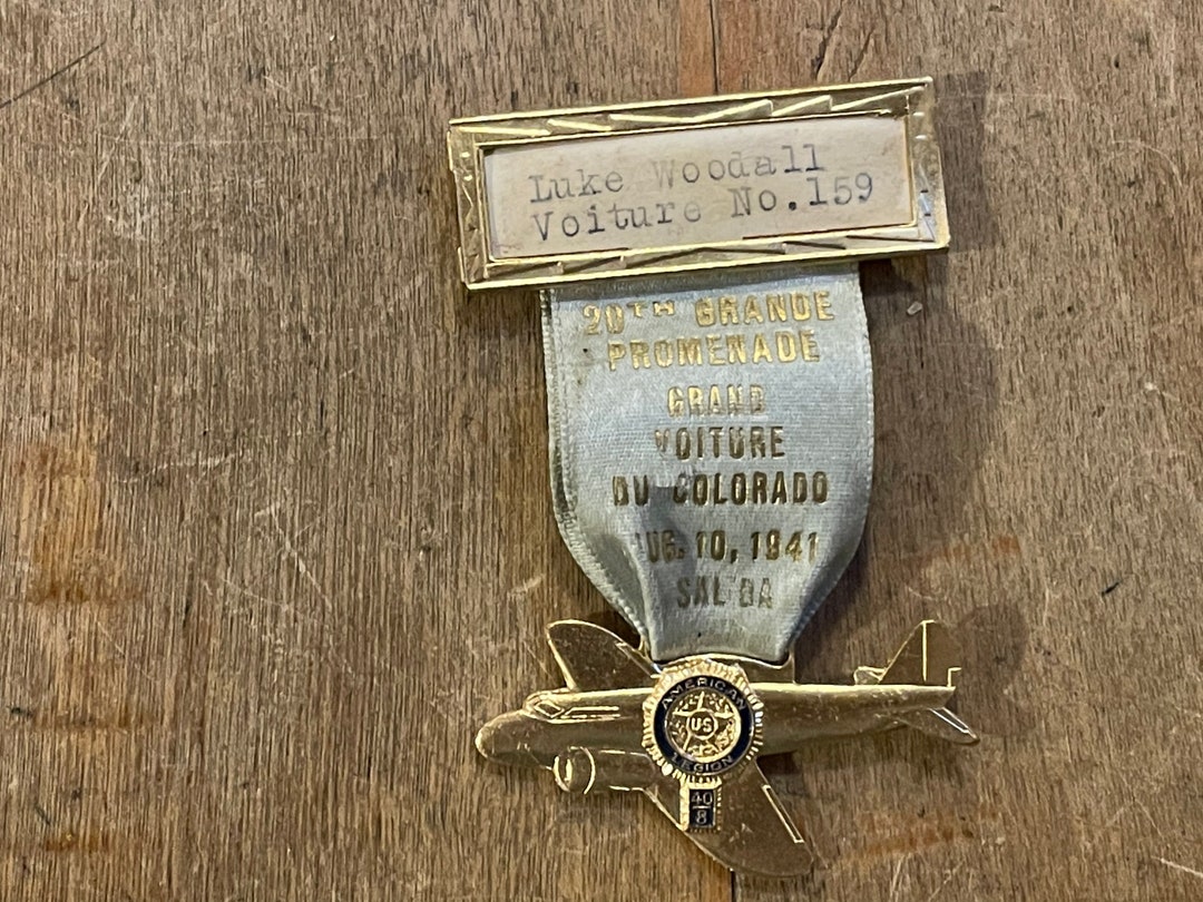 Vintage American Legion Airplane Pin, 1941 Colorado Promenade - Etsy