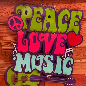 Authentic Handmade Rustic Cutout, Shaped & Welded Colorful Retro 1960's ...