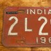 Choice of Vintage 1960's State of Indiana Automobile Car License Plates ...