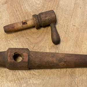 Authentic Vintage Late 1800's - Early 1900's Wooden Barrel Oak Wood ...