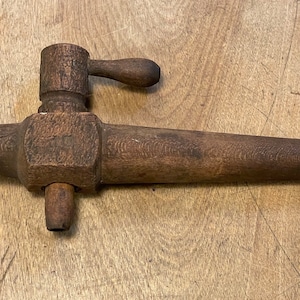 Authentic Vintage Late 1800's - Early 1900's Wooden Barrel Oak Wood ...