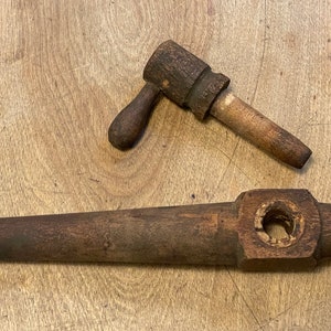 Authentic Vintage Late 1800's - Early 1900's Wooden Barrel Oak Wood ...