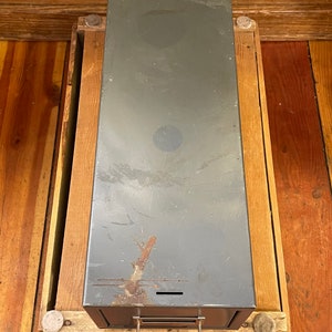 Authentic Vintage 1960's Steelmaster Gray Painted Metal Card File ...