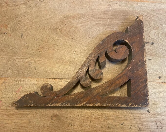 Authentic Vintage Early 1900's Small Oak Wood Victorian Fretwork ...
