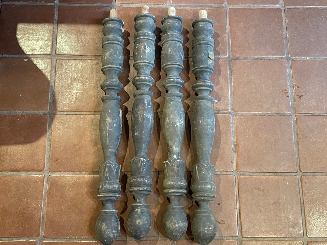 Authentic Set of 4 Vintage 1920's 1930's Ornate Pine Wood Table Legs ...