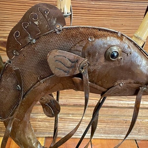 Authentic Handmade Cutout, Shaped & Welded Recycled Metal Fish in ...