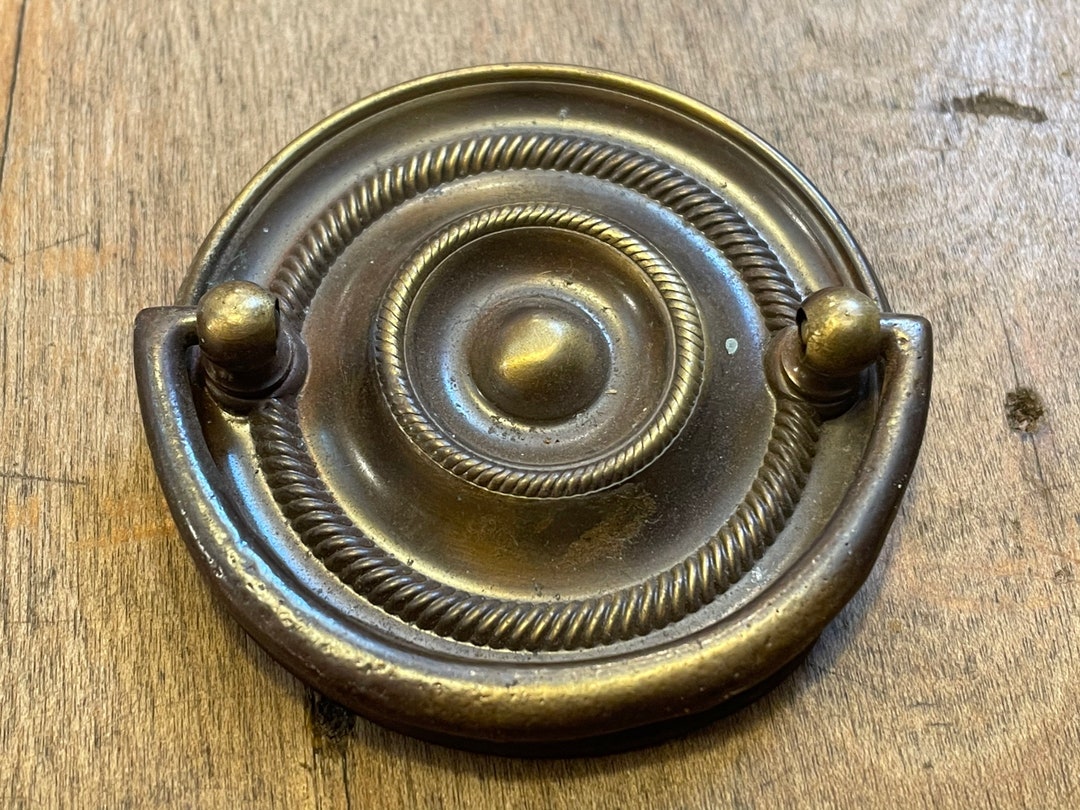 Authentic Vintage 1920's - 1930's Brass Drop Design Drawer Pull/handle ...