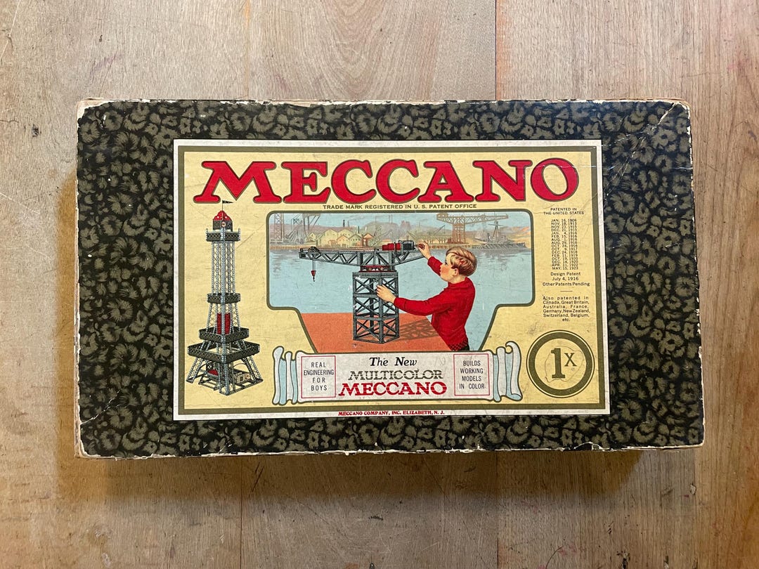 Authentic Vintage 1920's "the New Multicolor" Meccano Outfit No. 1x ...