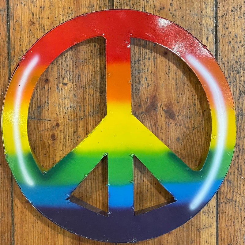 Peace Sign Yard Art - Etsy