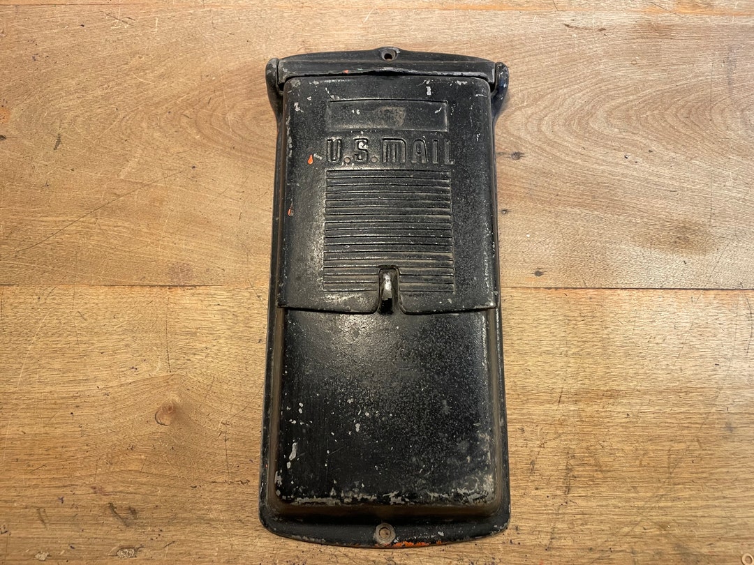 Authentic Vintage Circa 1954 Wall Mount Aluminum Mail Box in Original ...