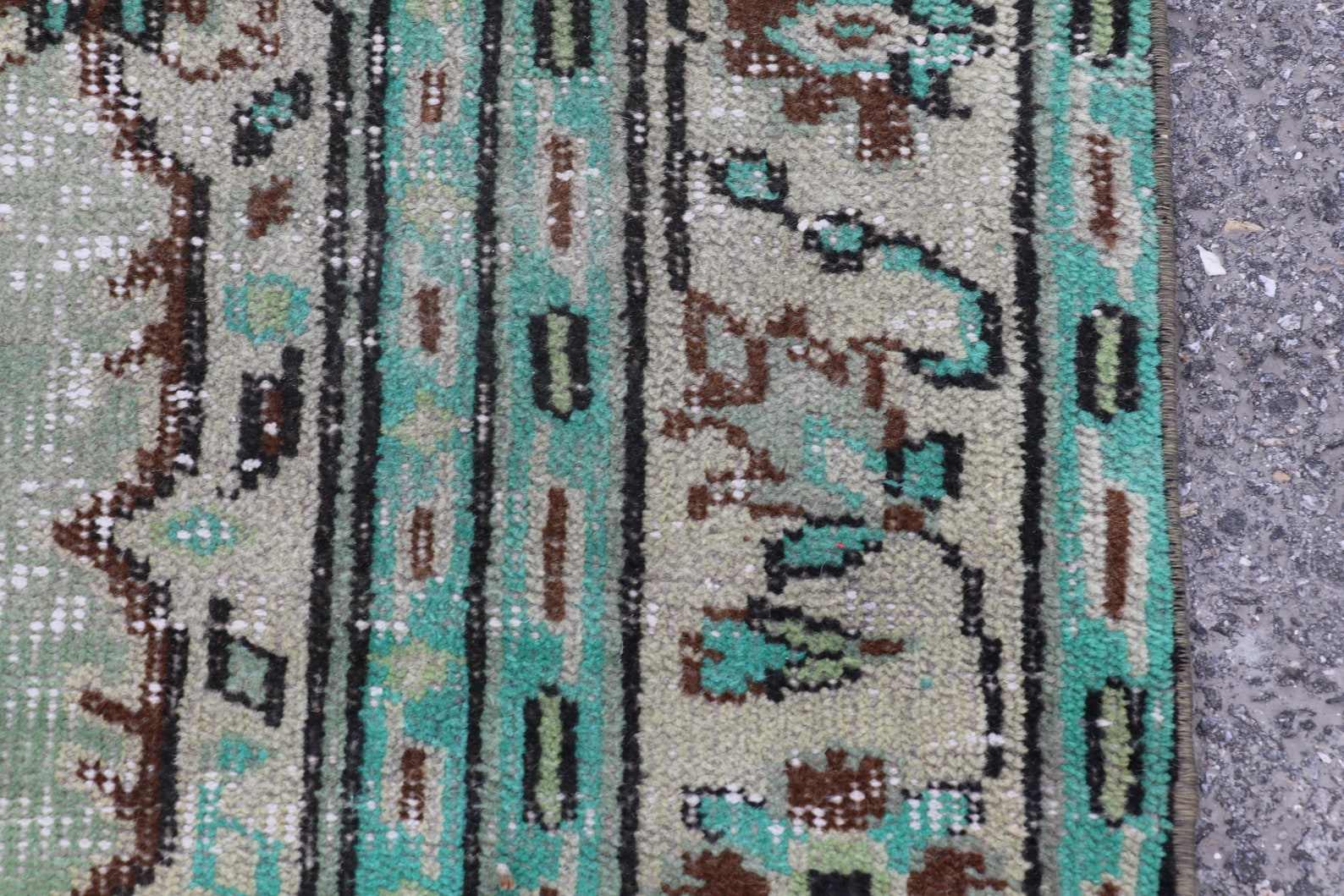 Green Rug Livingroom Decor Turkish Rug Vintage Rug 5.7 X - Etsy