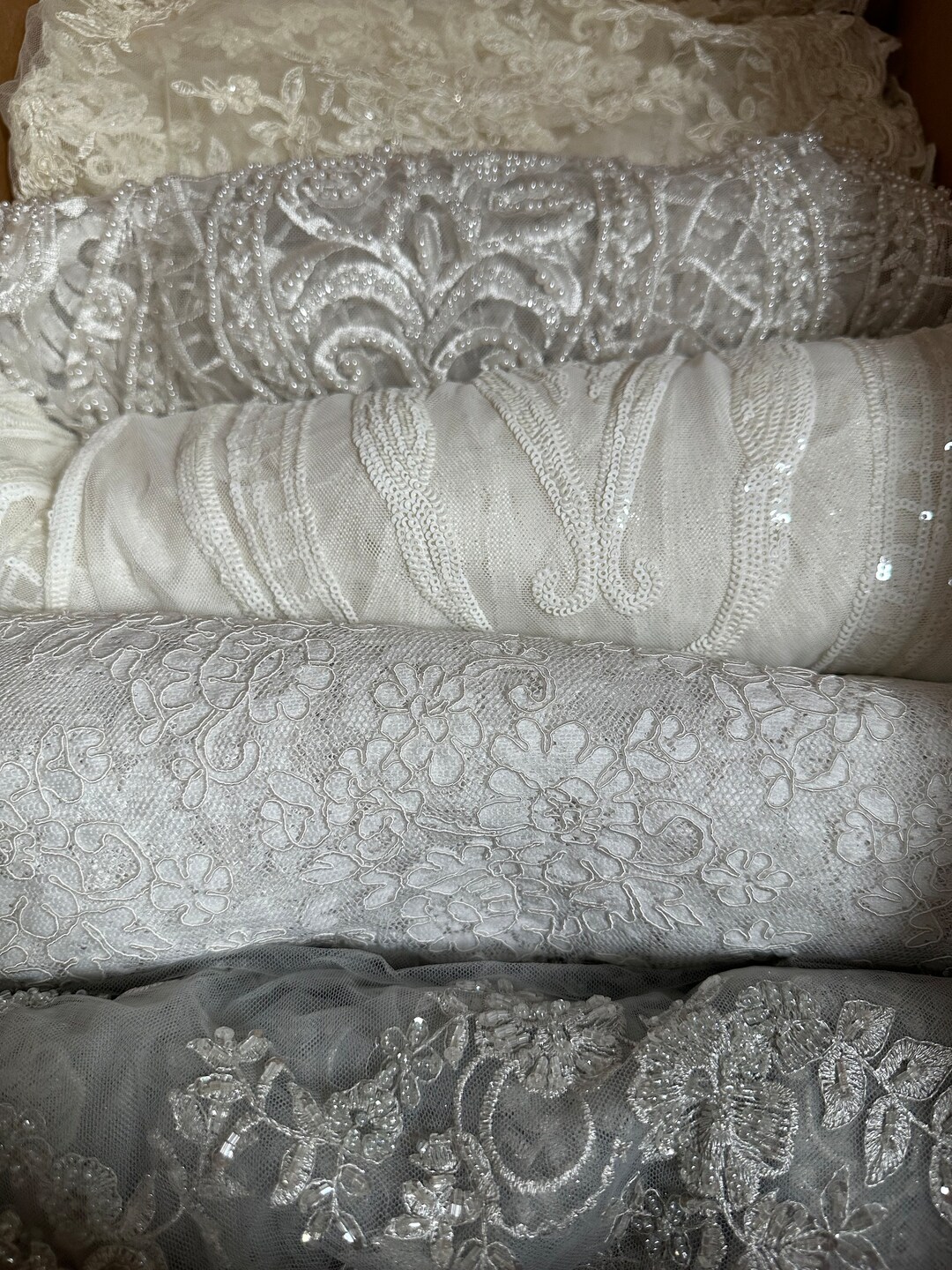 Curated Bridal Lace Mixed Fabrics - Etsy