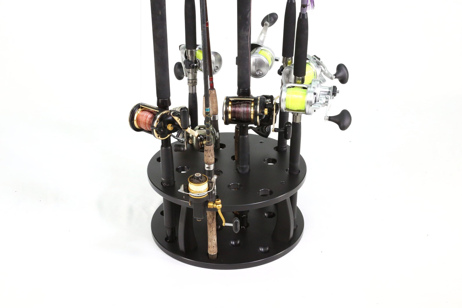 Circular Fishing Rod Rack for 16 Big Game Rods & Reels Plus Easy ...