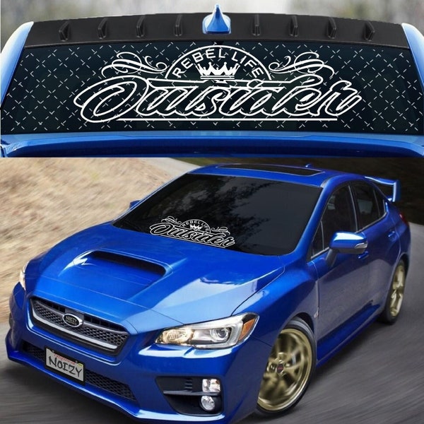 Rebel Rear Window Decal - Etsy