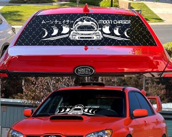 RW-48 JDM Rear Window Car Decal Windshield Sticker Banner Rocker Side ...