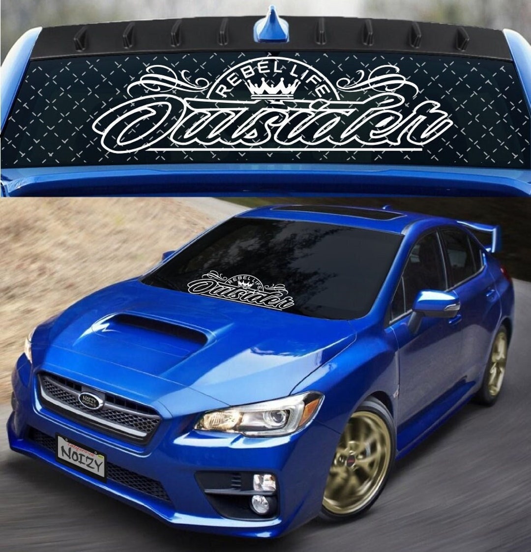 RW-19 JDM Rear Window Car Decal Windshield Sticker Banner Rocker Side ...