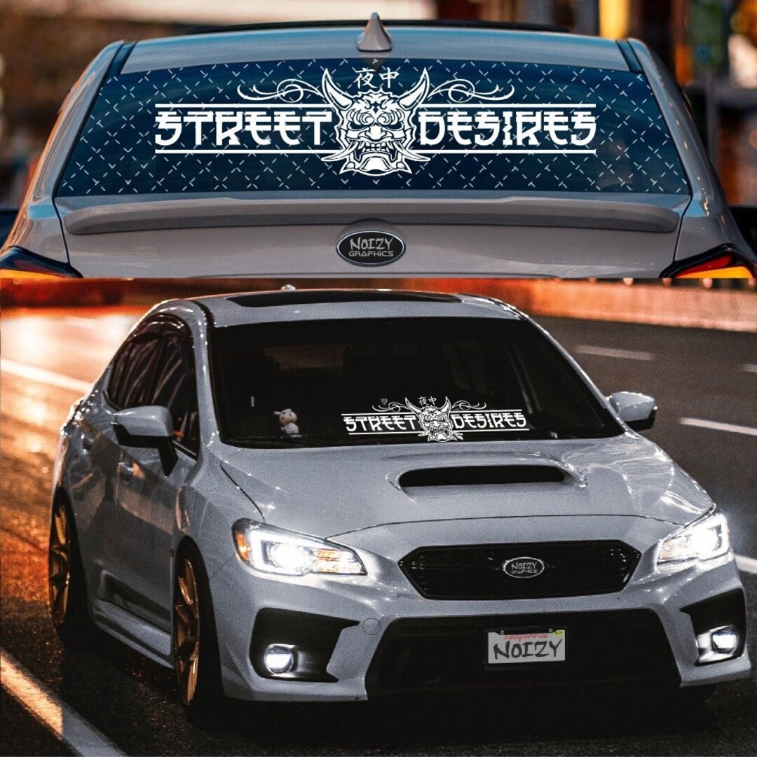 RW-58 JDM Rear Window Car Decal Windshield Sticker Banner Rocker Side ...