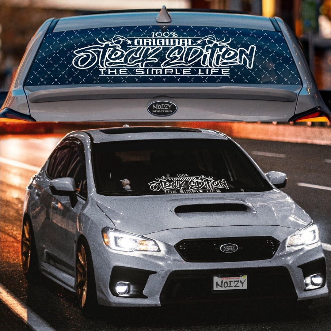 RW-12 JDM Rear Window Car Decal Windshield Sticker Banner Rocker Side ...