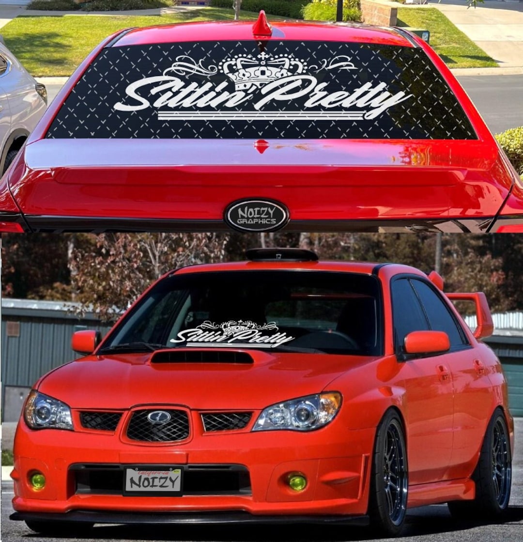 RW-27 JDM Rear Window Car Decal Windshield Sticker Banner Rocker Side ...